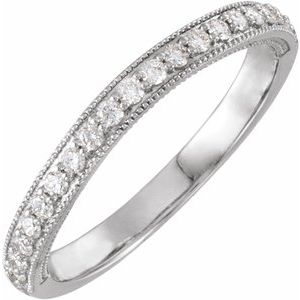 Milgrain Edge Anniversary Band – Bonaci Fine Jewelers
